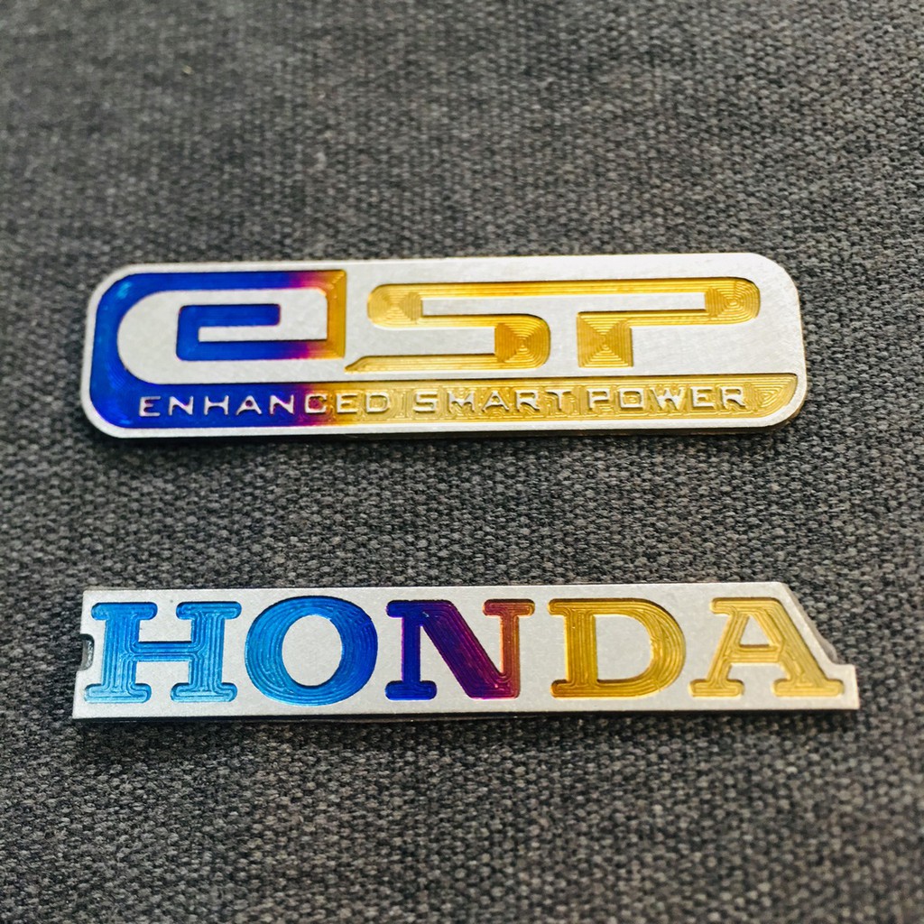 Combo Stamp Titanium LOGO Letter GSP และแสตมป ์ ไทเทเนียมโลโก ้ HONDA ...