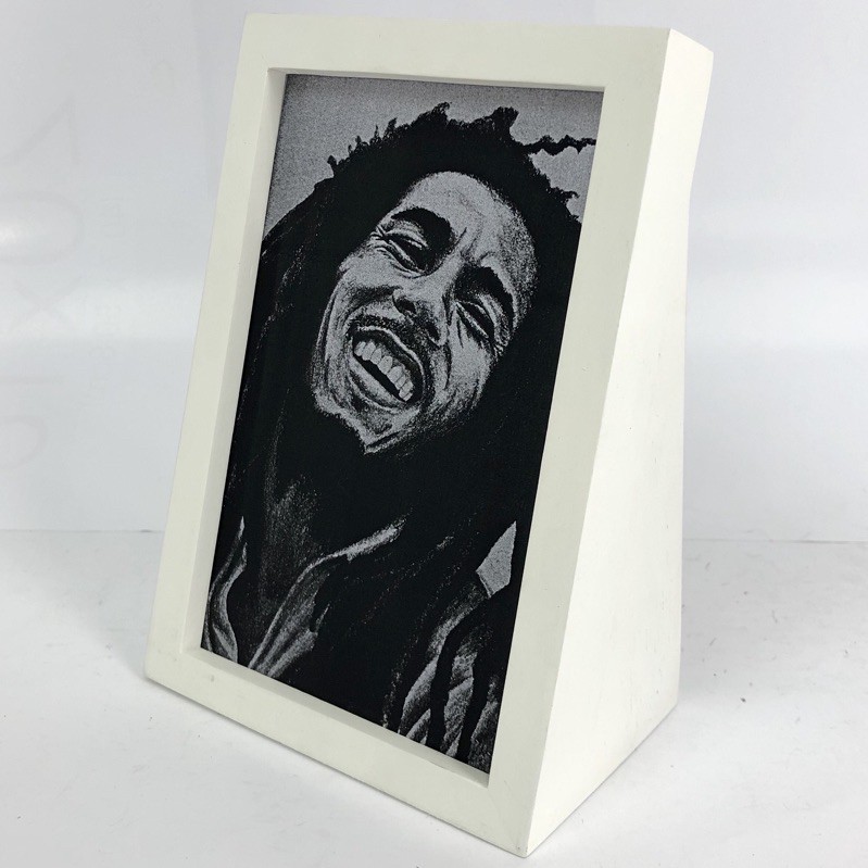 4x6" BOB MARLEY RASTA RASTAFARI Rastafarian ไม้แท้ HIGH QUALITY กรอบรูป ...