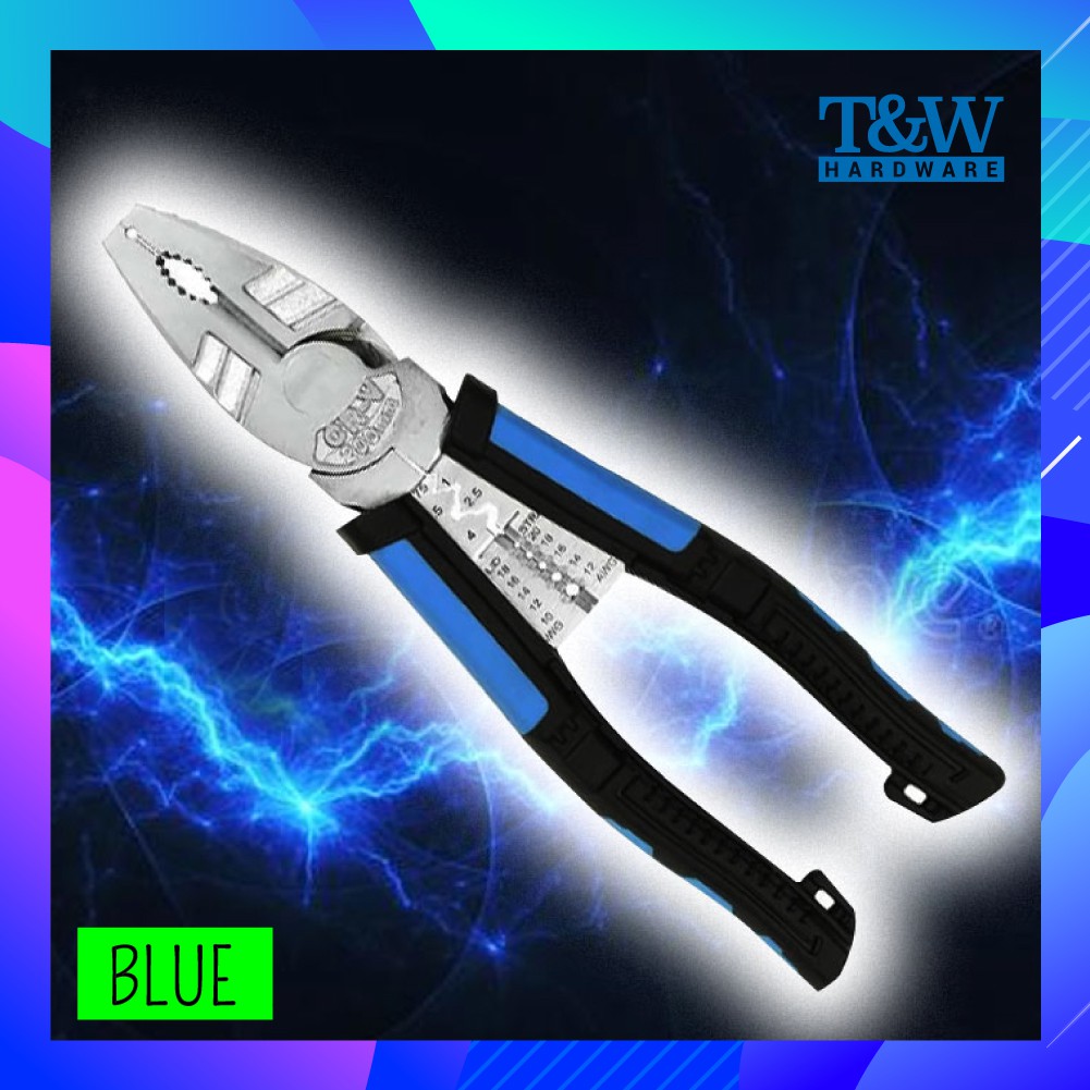 7 in 1 คีมตัดสายไฟ อเนกประสงค์ 109-50-205B [T&W Hardware] | Shopee Thailand