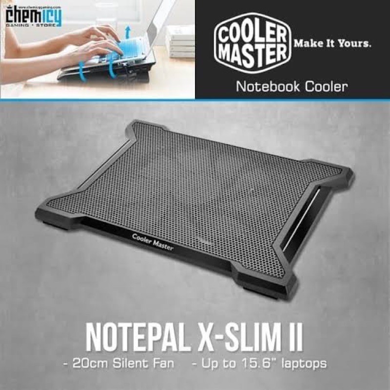 COOLER MASTER NOTEPAL X-SLIM II (พัดลมรองโน๊ตบุ๊ค ใบพัดใหญ่) รับประกัน ...