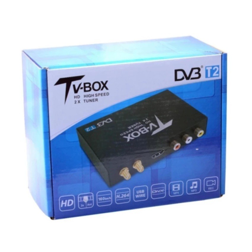DVB-T2 กล่องรับสัญญาณ TV Digital ติดรถยนต TV DVB - T2 HD สองเสาสัญญาณ ...