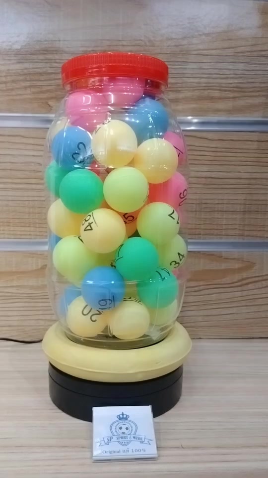 Ping-Pong Number ลูกปิงปอง จับฉลาก พร้อมกระปุก (แถมฟรีกระเป๋า 1 ใบ ...