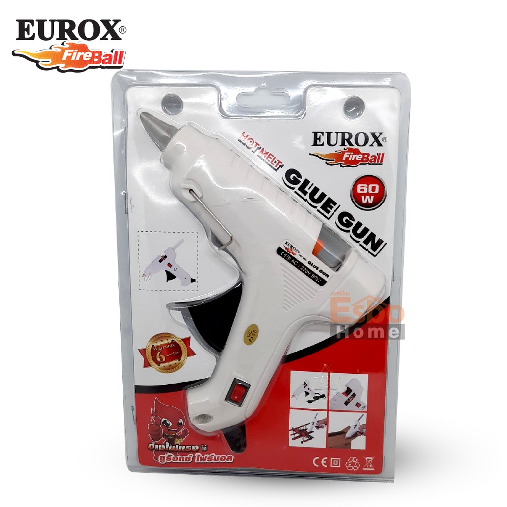 ปืนยิงกาวแท่งใหญ่ EUROX (60W) | Shopee Thailand