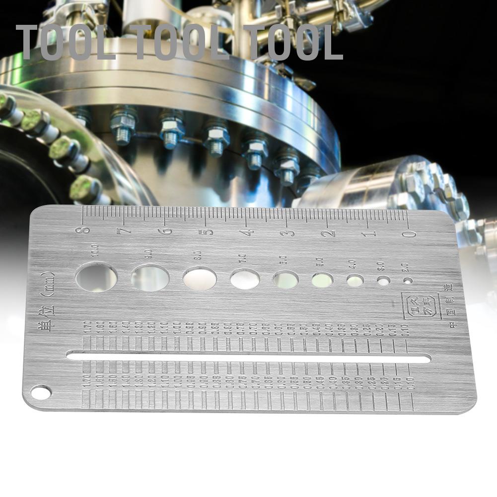Bolt Gauge Screw Plate Stainless Steel 2-10mm Measuring Range And Nut ...