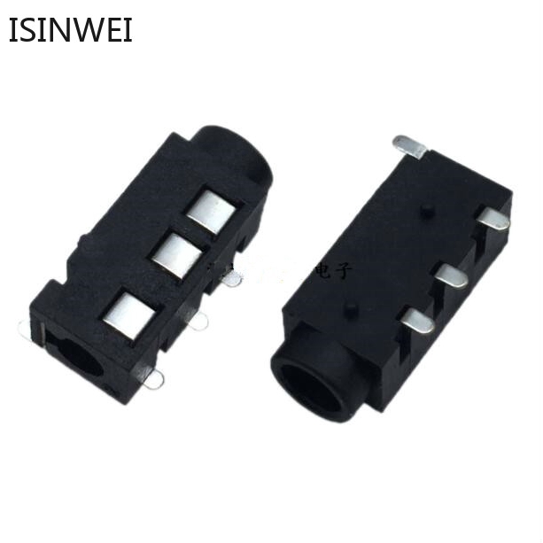 ซ็อกเก็ตแจ็คหูฟัง female pj - 320 d 3+1 pin 3 . 5 มม. smd 20 ชิ้น ...