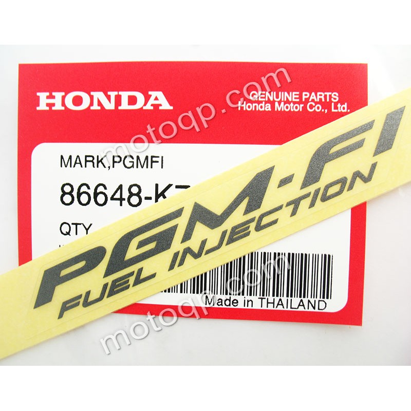 แท้ 】 ฮอนด้า สติกเกอร์ PGM-FI FUEL INJECTION เวฟ ตัวใหม่ HONDA PGMFI ...