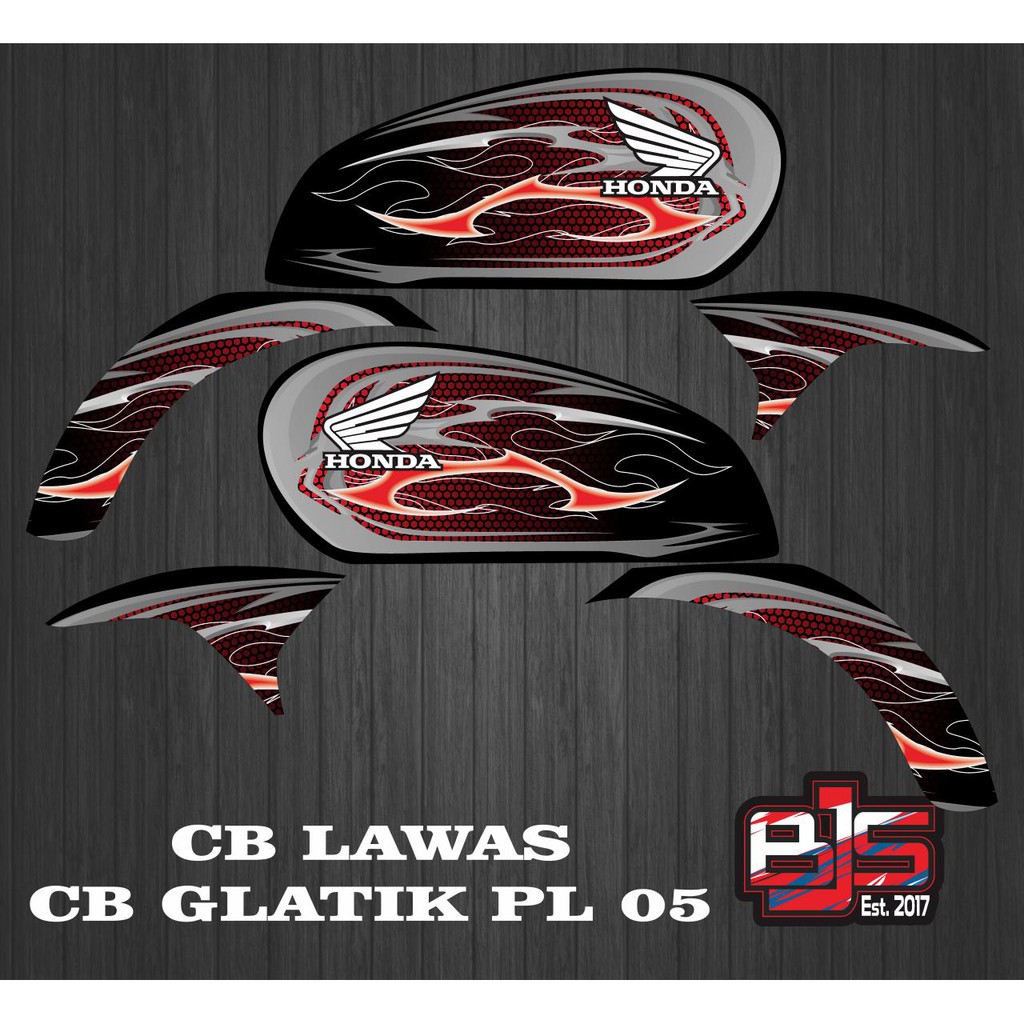 สติกเกอร์ลอกลาย Pole lis honda cb Old cb glatik PL 005 | Shopee Thailand