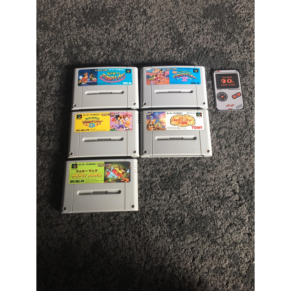 Nintendo Cartridge Super Famicom Mickey Mouse Games Collection / Japan ...