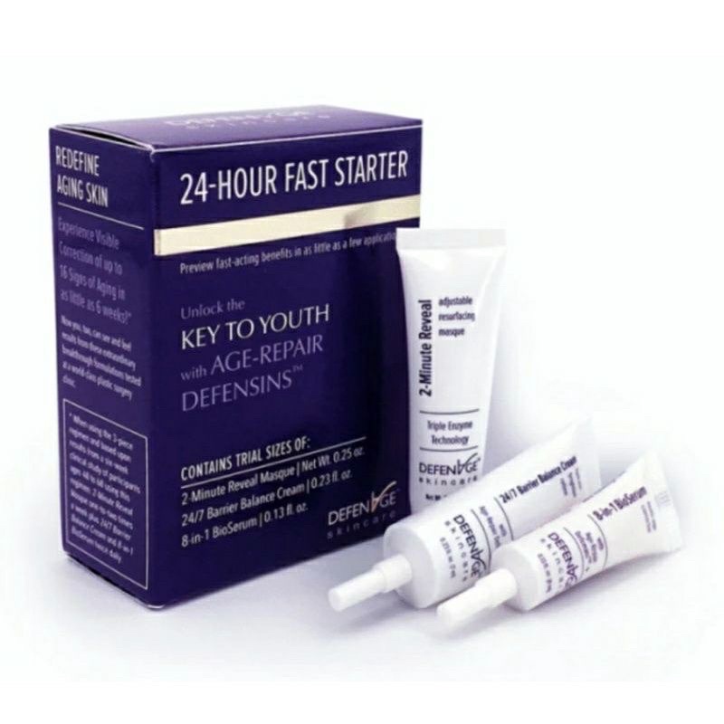 DefenAge Skincare 24-HOUR FAST STARTER Kit ใหม่ แท้ พร้อมส่ง | Shopee ...