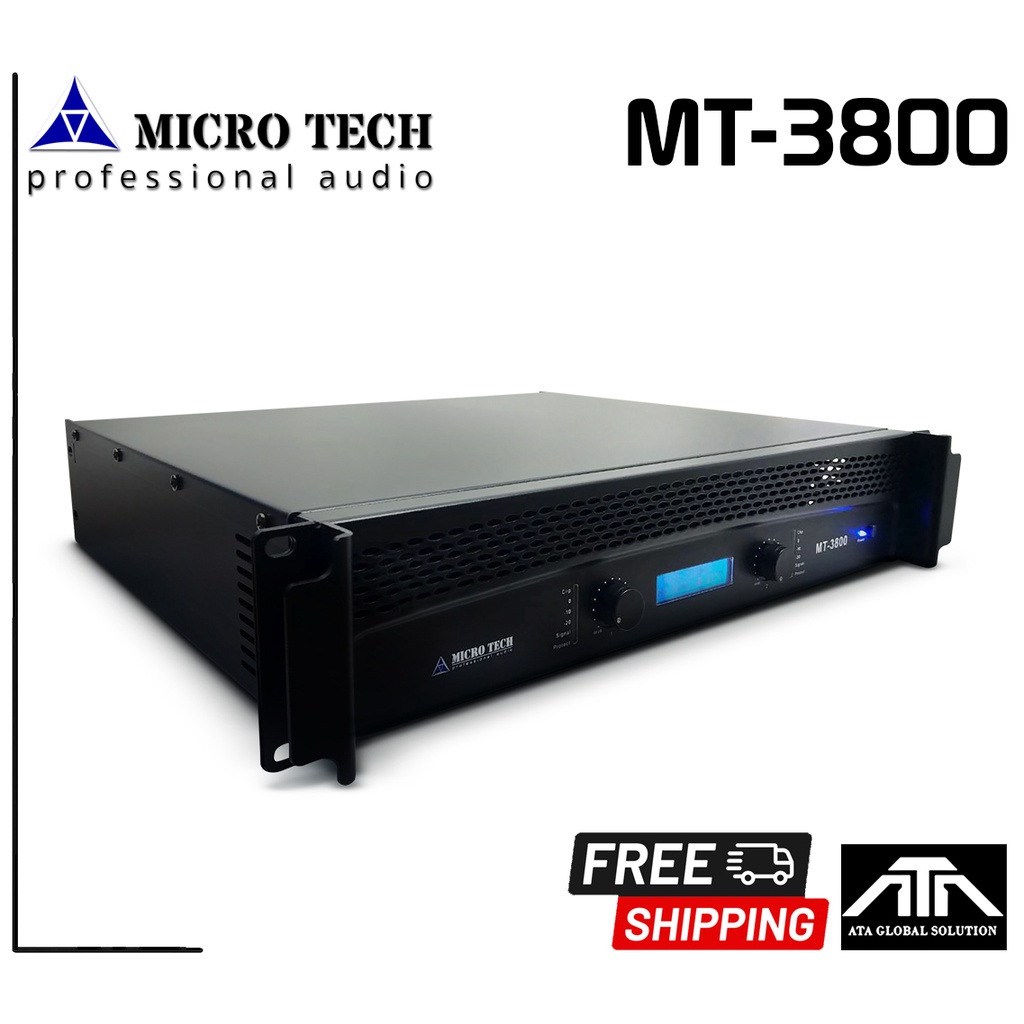 MICROTECH MT-3800 เพาเวอร์แอมป์ 2CH กำลังวัตต์ 350W ที่8 โอห์ม/ กำลังวัตต์ 550W ที่4โอห์ม ...