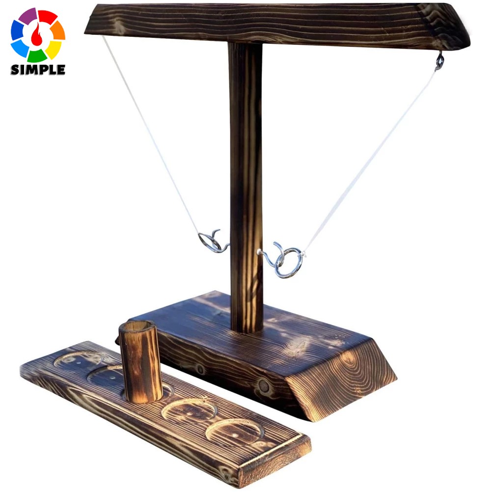 Drinking Game Toy Wooden Ring Toss Game Toss Hook Board games | Shopee Thailand