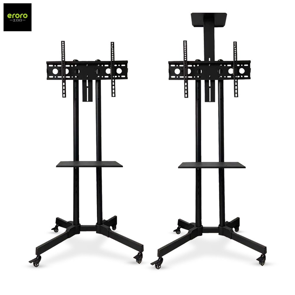 ERORO ขาแขวนทีวี ตั้งพื้น มีล้อเคลื่อนย้ายได้ พร้อมชั้นวาง รองรับ 32-65 ...