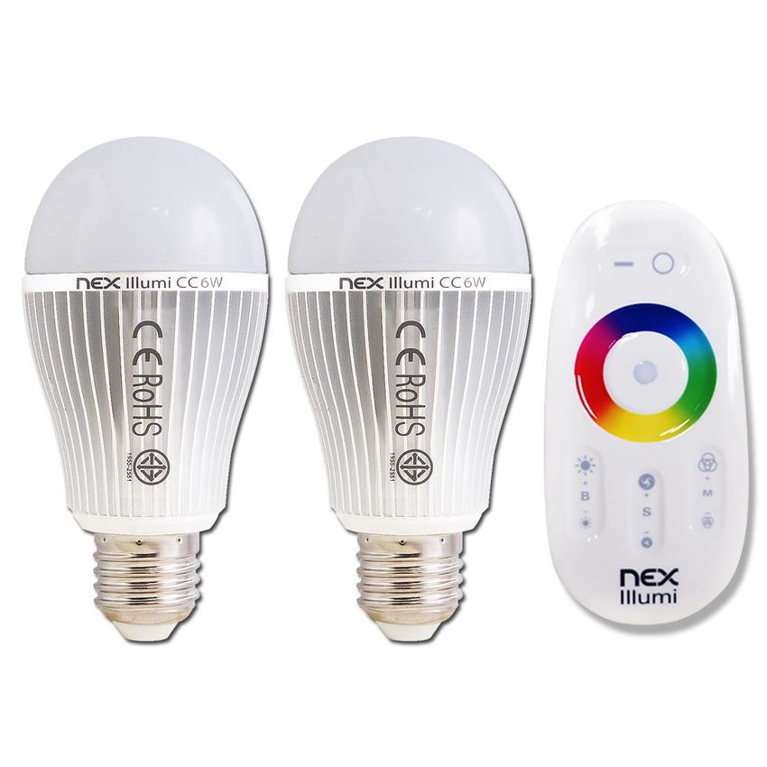 NEX LED Bulb CC หลอดไฟเปลี่ยนสีได้ ควบคุมด้วยรีโมท | Shopee Thailand