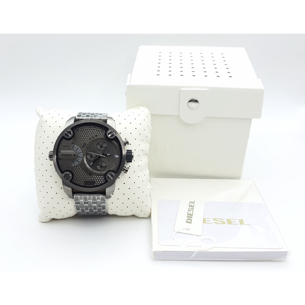 นาฬิกา DIESEL MEN'S DZ7263 SBA DUAL TIME 51 MM 2 TIME ZONE QUARTZ ...