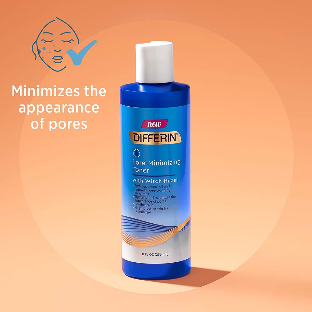 [ของแท้ 100%] DIFFERIN PORE MINIMIZING TONER WITH WITCH HAZEL 8 fl.oz ...