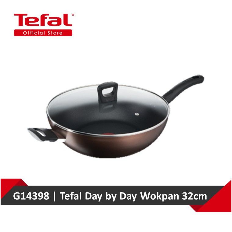 ข้อเสนอพิเศษ Tefal Day by Day Wokpan 32cm w/lid G14398 | Shopee Thailand