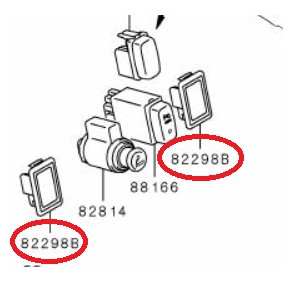 ฝาครอบ คอนโซนหน้า Triton Pajero ไทรทัน ปาเจโร่ Mitsubishi มิตซู แท้ ...