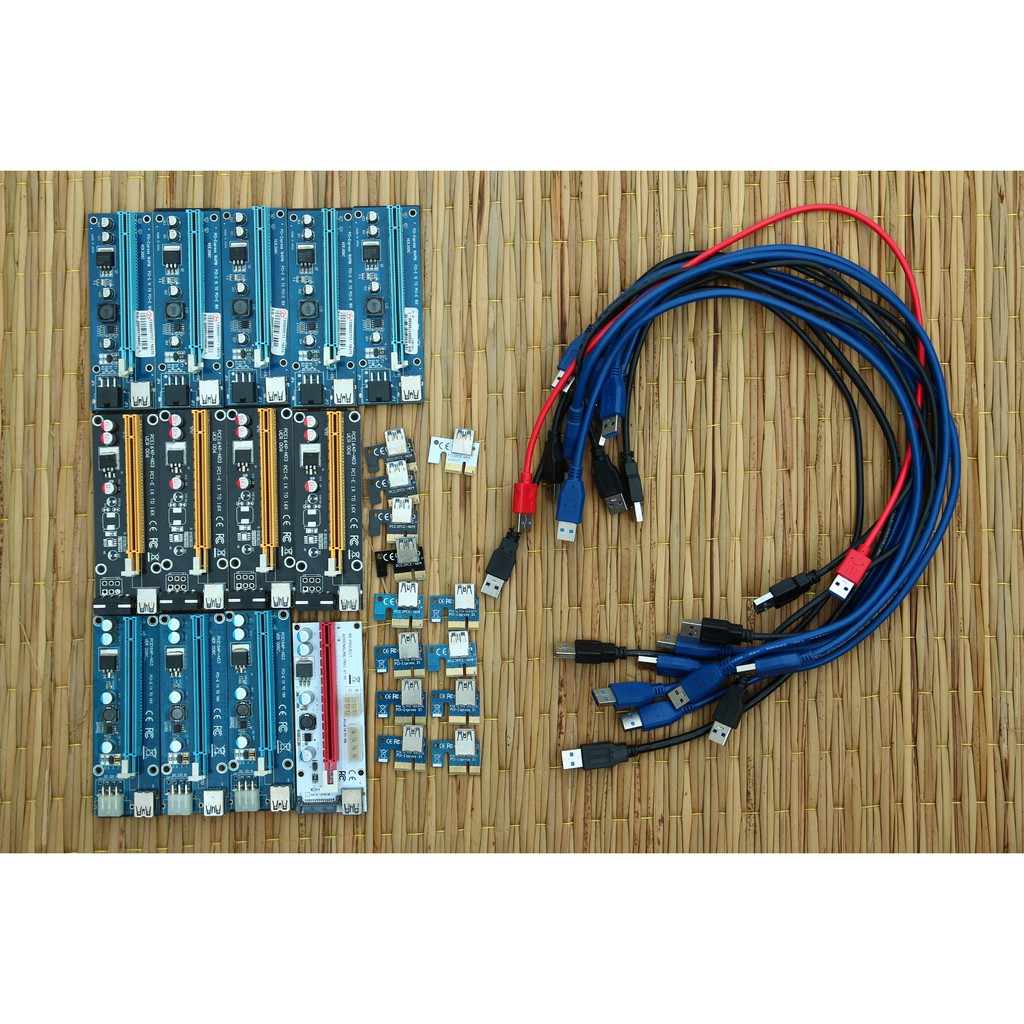 PCIe PCI-E 16x to 1x Riser Adapter Card ไรเซอร์ มือสองสภาพดี | Shopee ...