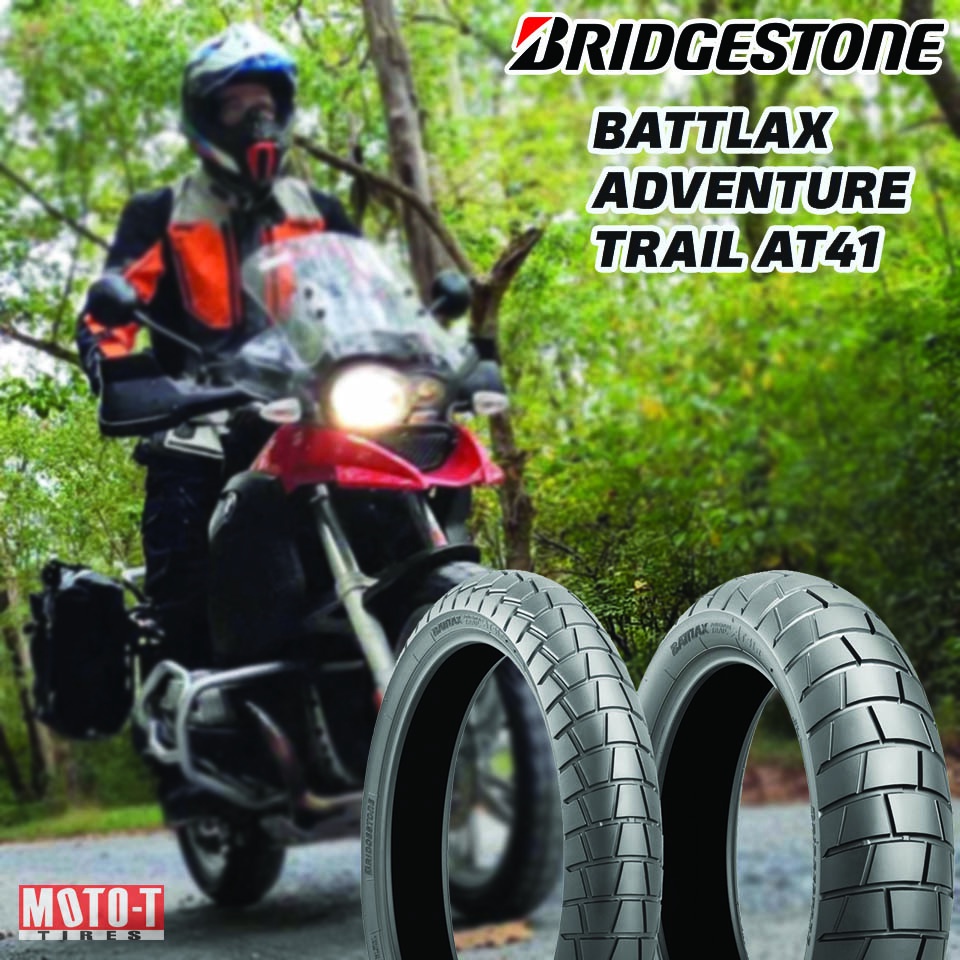 Bridgestone Battlax AT41 ยางมอเตอร์ไซค์ Adventure /Suzuki V-strom ...