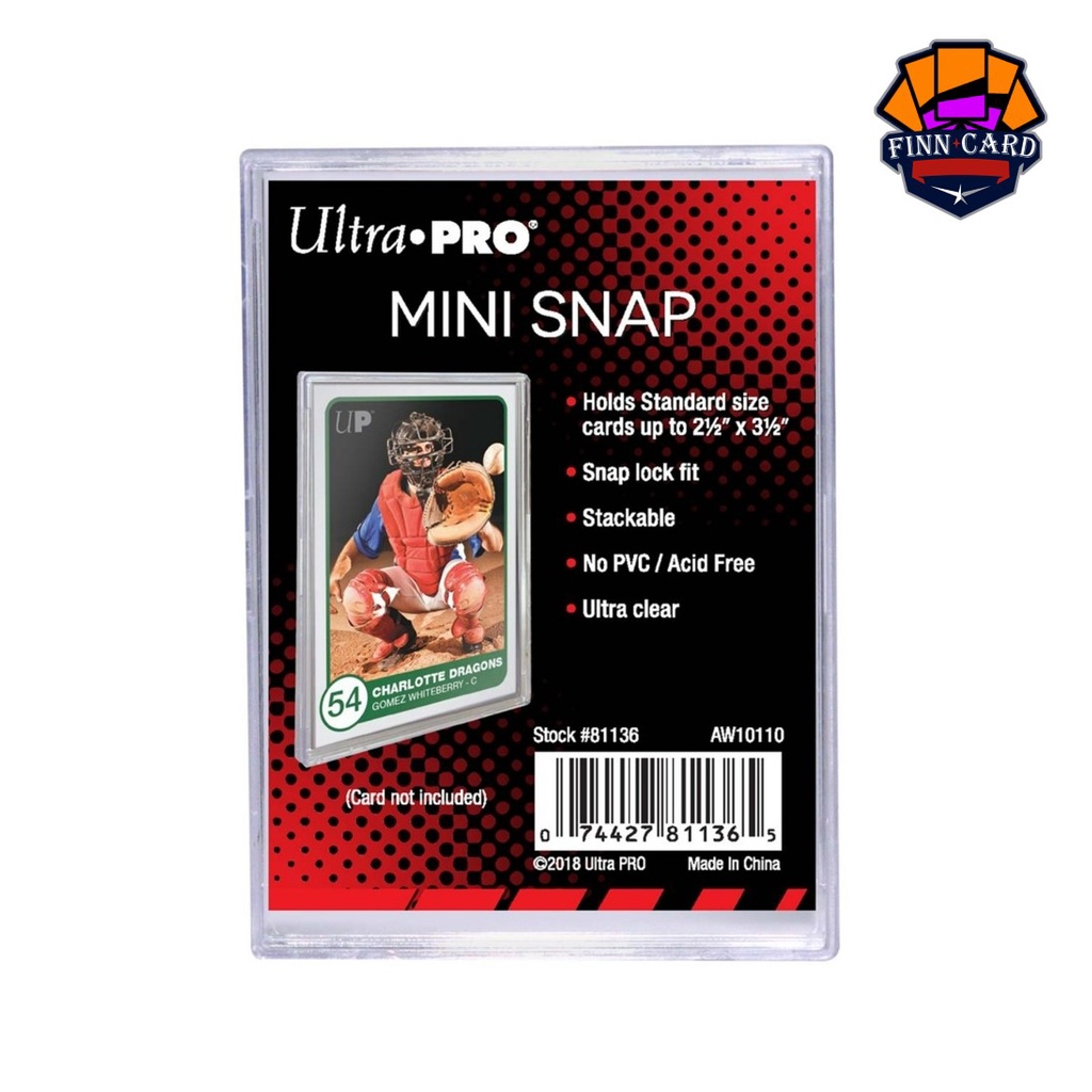 Ultra Pro Mini Snap กรอบพลาสติคแบบฝาครอบ กรอบใส กรอบใส่การ์ด สำหรับใส่การ์ด FR | Shopee Thailand
