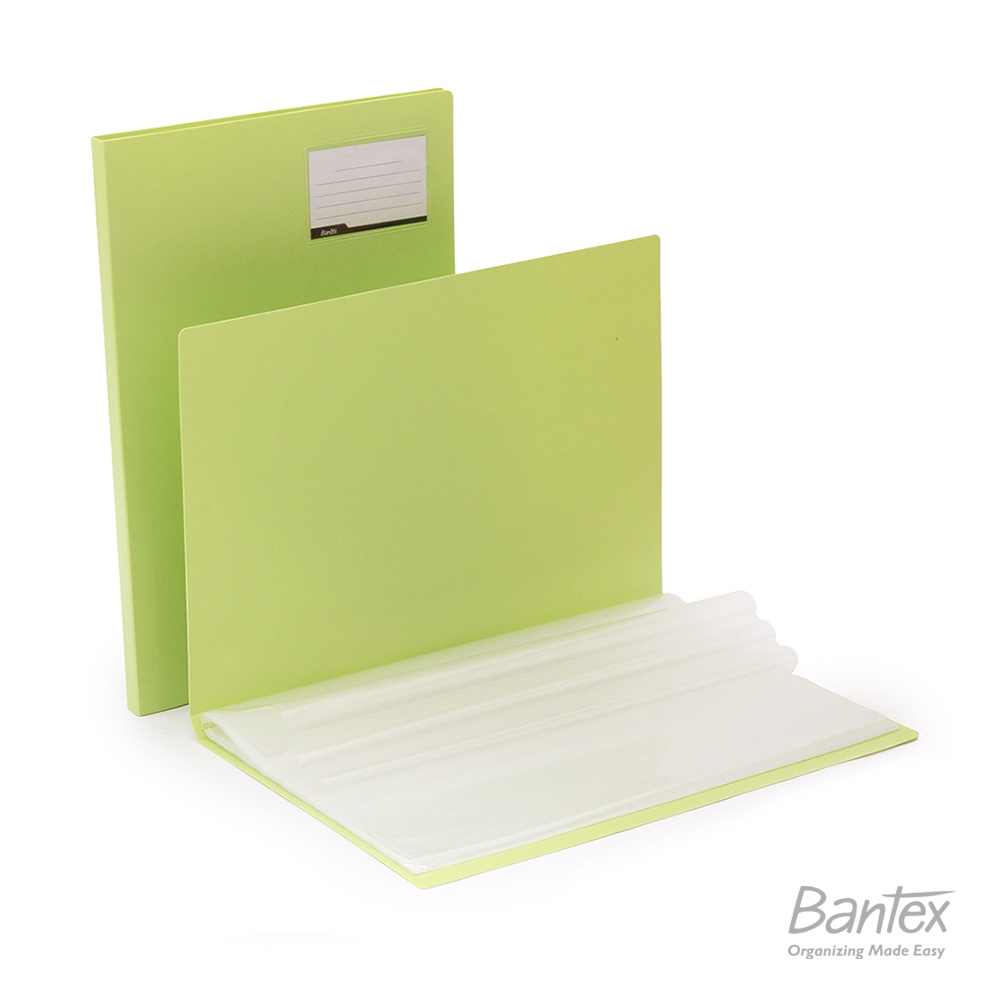 Bantex Display Book ที่ใส่ใส Folio F4 สีพาสเทลพิสตาชิโอ | Shopee Thailand