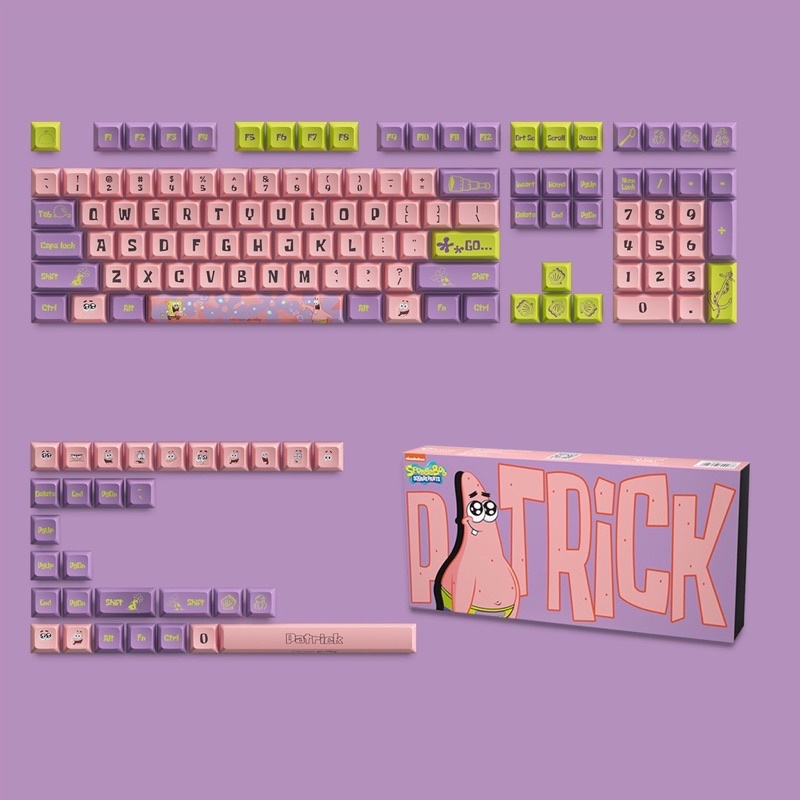 keycap Akko Patrick138 คีย์ ปุ่มย้อม PBT โปรไฟล์ JDA ปุ่มกด PBT ปุ่มครบ ...