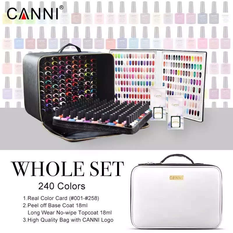 สีทาเล็บเจล Canni ยกเช็ท 240 สี ขนาด 7.3 ml ของแท้ 100% | Shopee Thailand