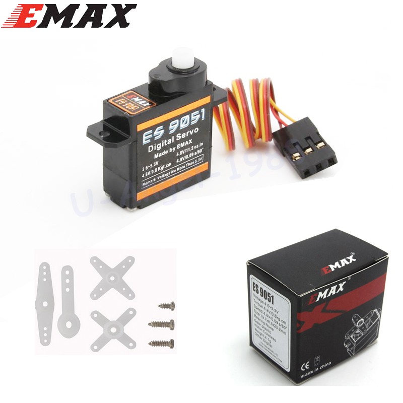 Emax ES9051 เกียร์เซอร์โวดิจิทัล 0.8 กก. 4.3 กรัม สําหรับเครื่องบิน 3D ...