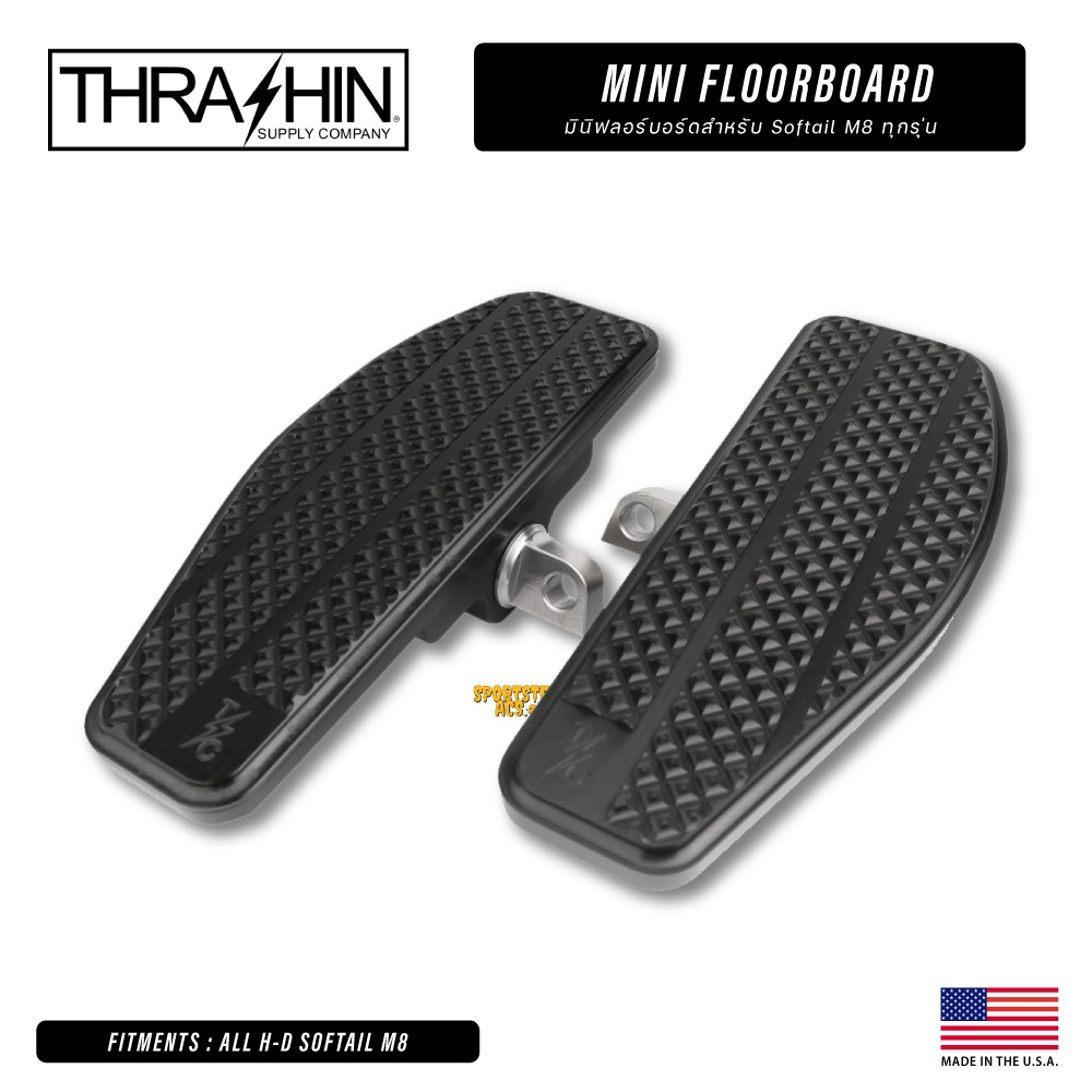 **ฟรีส่งผ่อน0%** Thrashin Supply - Mini Floorboard สำหรับ Harley ...