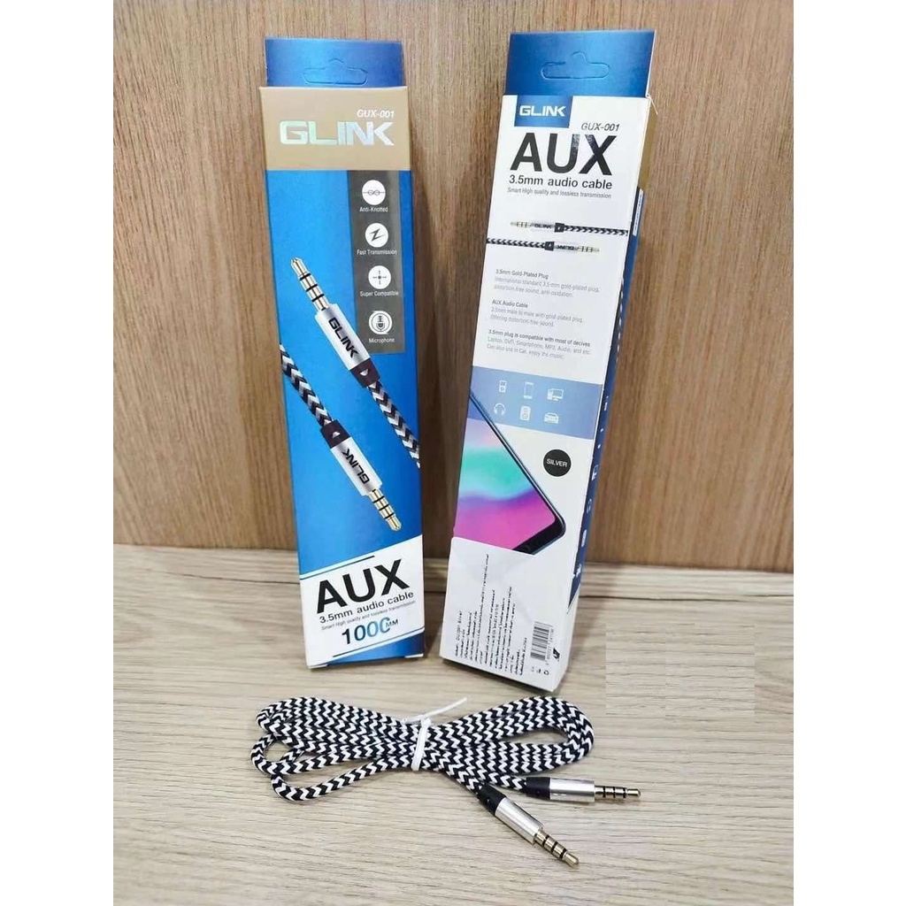 ส่งจากไทย GLINK GUX-001 GUX001 AUX 3.5mm. Audio Cable สายลำโพงคอม ลำโพง ...