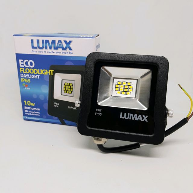 10W โฉมฉาย แอลอีดี ECO Floodlight 10w Daylight IP65 800lumen Lumax | Shopee Thailand