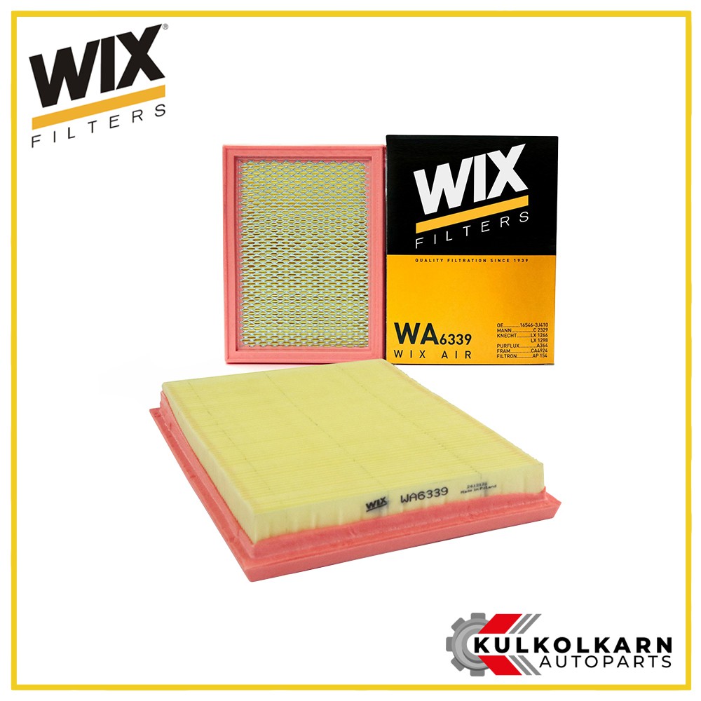 WIX กรองอากาศ HONDA City ปี96, Civic D16Y, NISSAN GA15/16 B14 (WA6339 ...