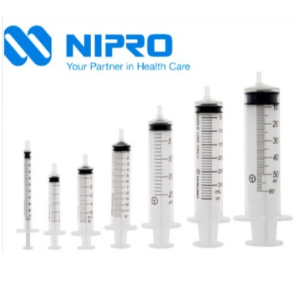 กระบอกฉีดยา ไม่มีเข็ม Nipro Syringe 1 ml / 3 ml / 10 ml / 20 ml และ 50 ml without needle ...