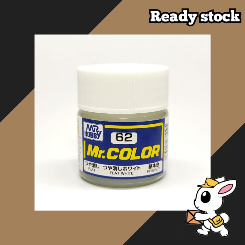 Mr Hobby Color C62 ชุดโมเดลพลาสติก สีขาว 10 มล. สําหรับเพ้นท์สี ...