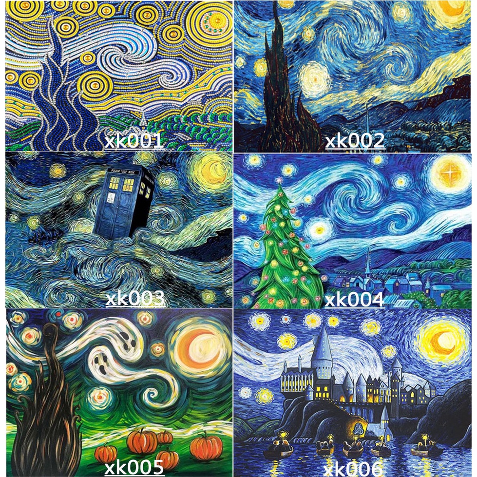 ACT 40*30CM DIY Starry Night 5D Full Drill Diamond Painting | Shopee ...