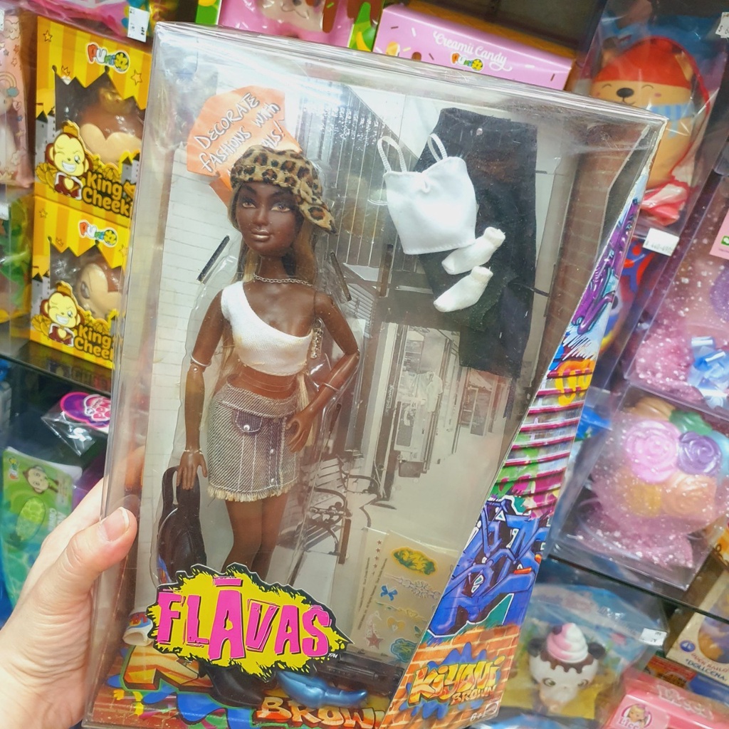 RARE 2003 MATTEL Barbie Flavas Red Hair Tika Movable Arms Legs Body ...