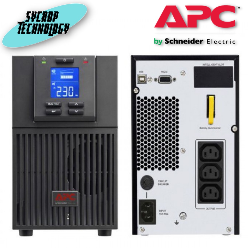 APC Smart UPS SRV เครื่องสำรองไฟ 1000VA/800W/230V รุ่น SRV1KI-2Y ประกัน ...