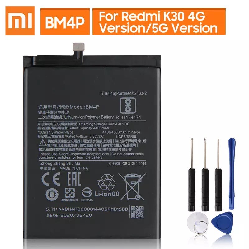 แบตเตอรี่ทดแทน Xiaomi BM4PสำหรับXiaomi Mi Redmi K30ของแท้แบตเตอรี่ ...