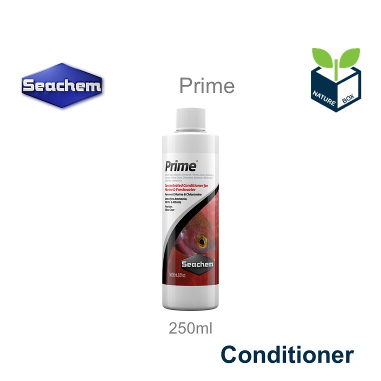 Seachem Prime Aqua Conditioner 250ml น้ำยาเข้มข้น กำจัดคลอรีน คลอรามีน ...