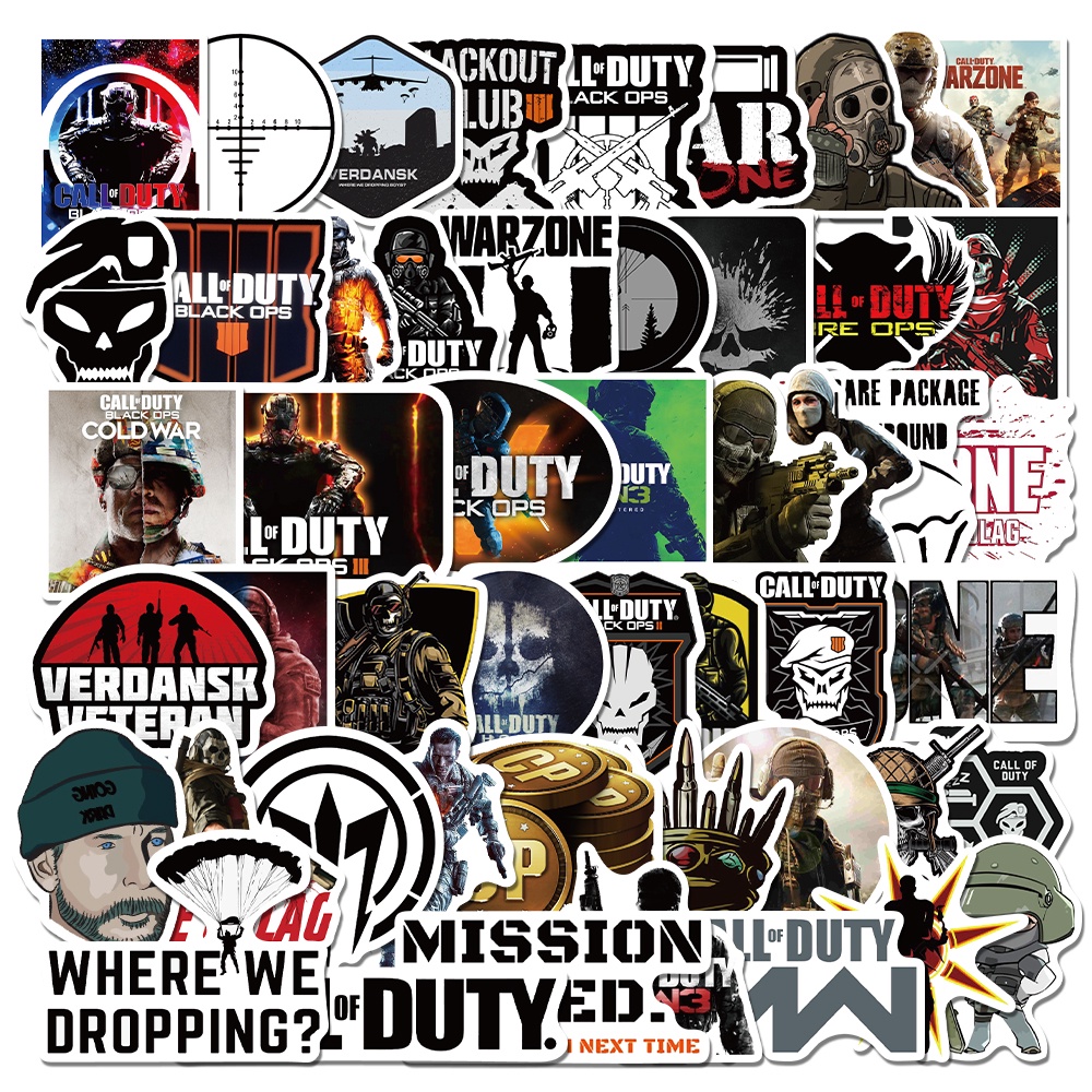 💥พร้อมส่ง💥call of duty sticker สติกเกอร์ กันน้ำรูปแบบที่แตกต่างกัน 50 ...