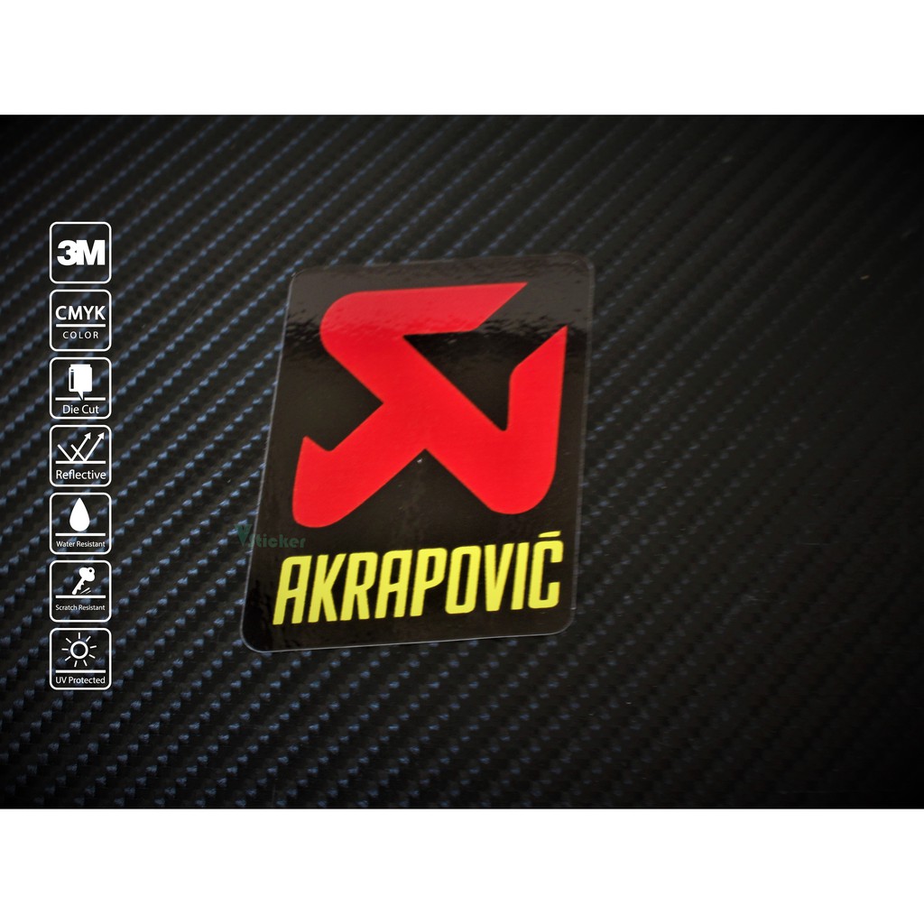 สติ๊กเกอร์ Sticker Akrapovic Exhaust 201 | Shopee Thailand