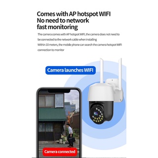 EVKVO - 10X Zoom - 360eyeS APP 5MP WIFI CCTV Camera Waterproof Wireless ...