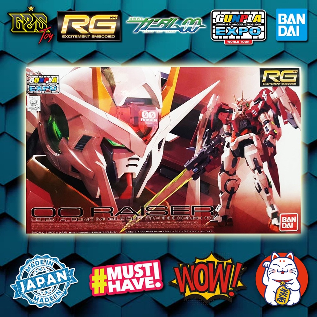RG - Gundam OO Raiser Trans-Am Clear Color ver. EXPO จาก Gundam 00 ...