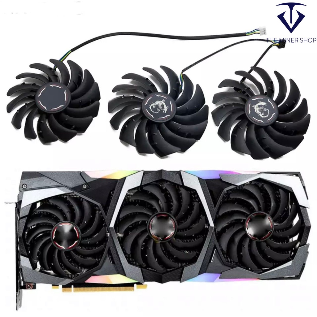 Msi Geforce RTX 2070 SUPER 2080 2080Ti Gaming Trio Fan Replacement ...