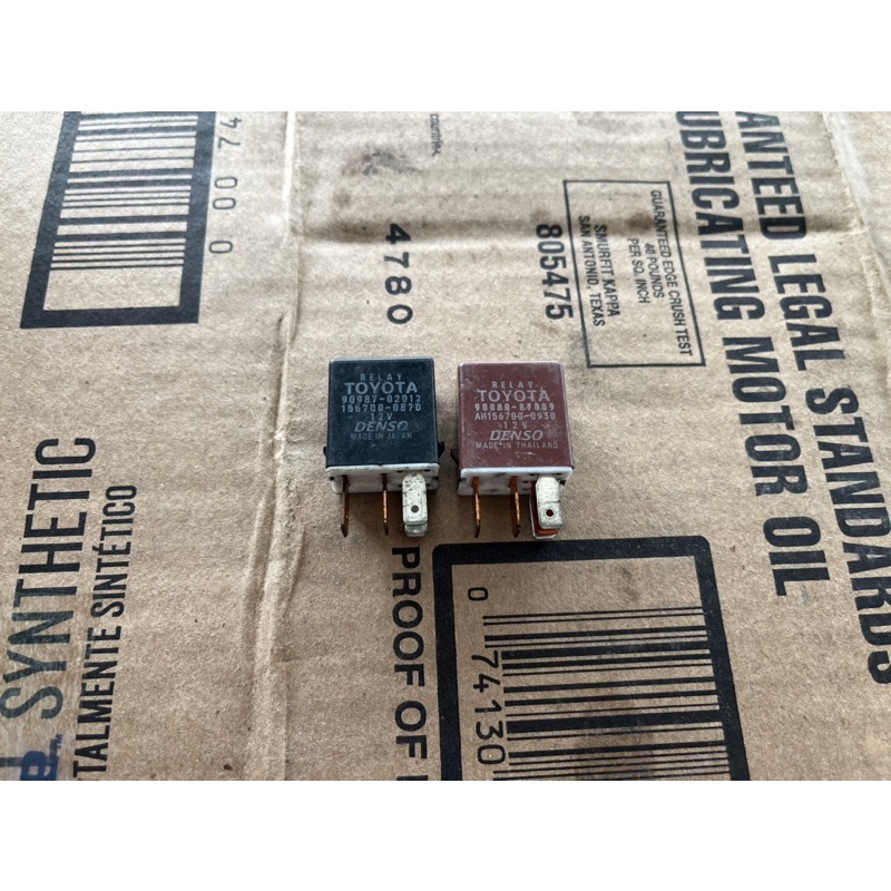 รีเรย์โตโยต้า RELAY TOYOTA DENSO 12V 5 ขา(น้ำตาล), 4 ขา(ดำ) | Shopee ...