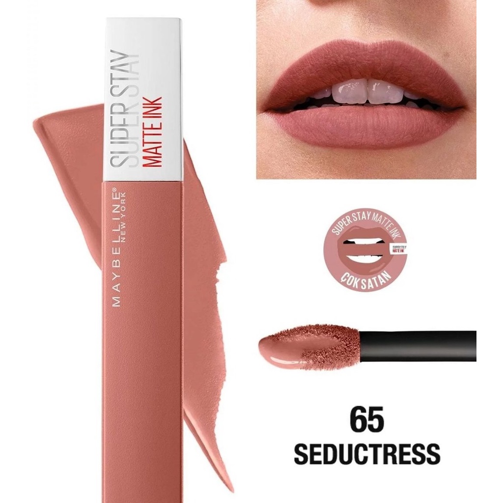 Maybelline super stay matte ink #65 seductress | Shopee Thailand