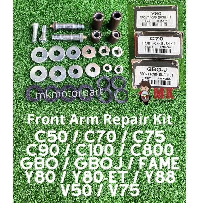 (M) FRONT ARM REPAIR KIT C70 C75 C100 C50 C90 C800 GBO GBOJ FAME Y80 ...