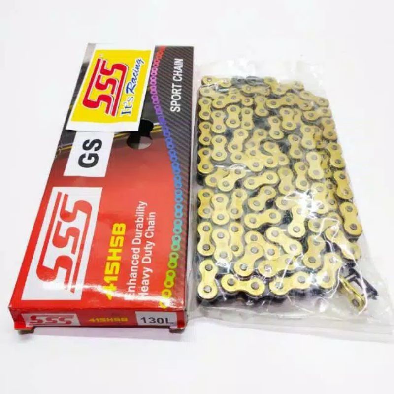 Sss โซ่รถจักรยานยนต์ Sss Gold 415-130L Type HSB ของแท้ | Shopee Thailand