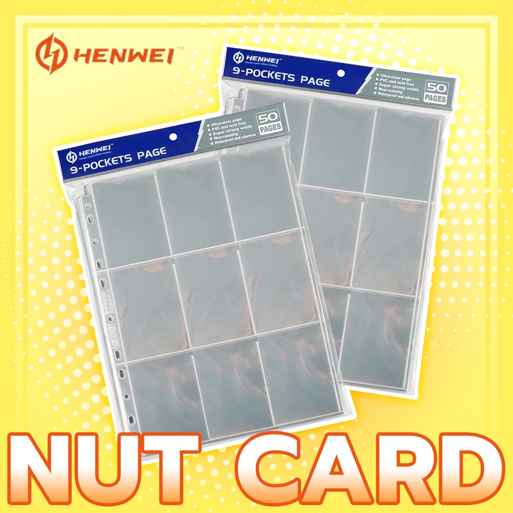 [Henwei] ไส้แฟ้มใส่การ์ดแบบใส 11 รู สำหรับใส่แฟ้มมีห่วง | Shopee Thailand