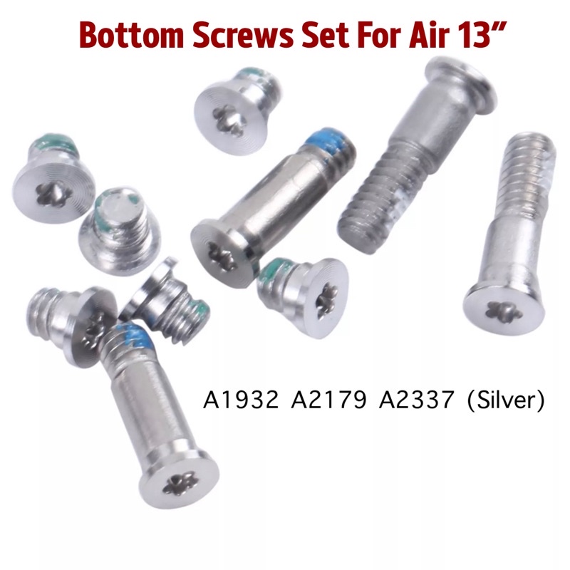 Bottom Screws Set MacBook Air/Pro 11” 12” 13" 15" 16” 17" ชุดนอตฝาหลัง ...